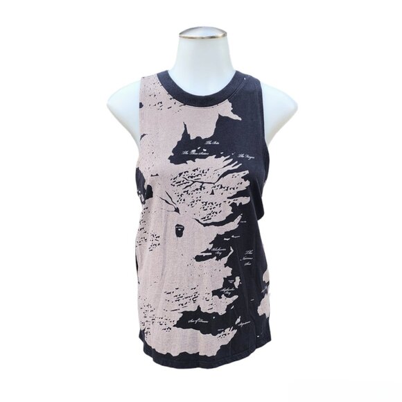 HBO | Tops | Game Of Thrones Map Tank Top Hbo | Poshmark
